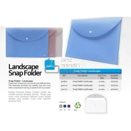 Supplier alat tulis Map Plastik seperti Bantex 3220 Snap Folder FC ...
